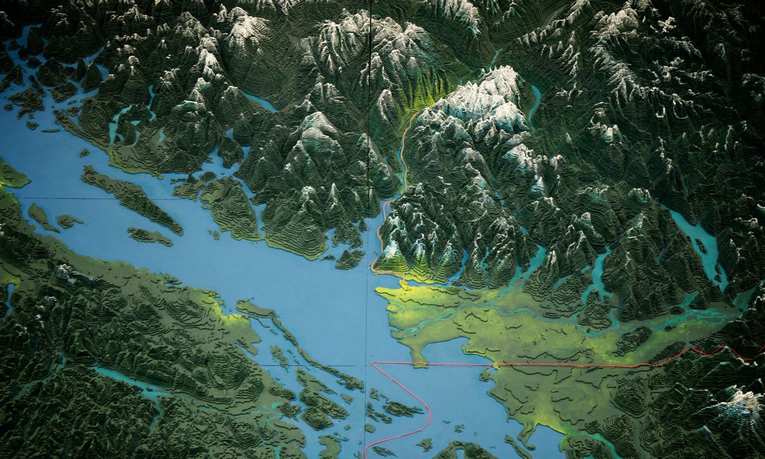The Challenger Relief Map of British Columbia